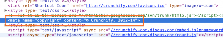WordPress: How to Add Your Own Copyright Meta Tag to Post? • Crunchify