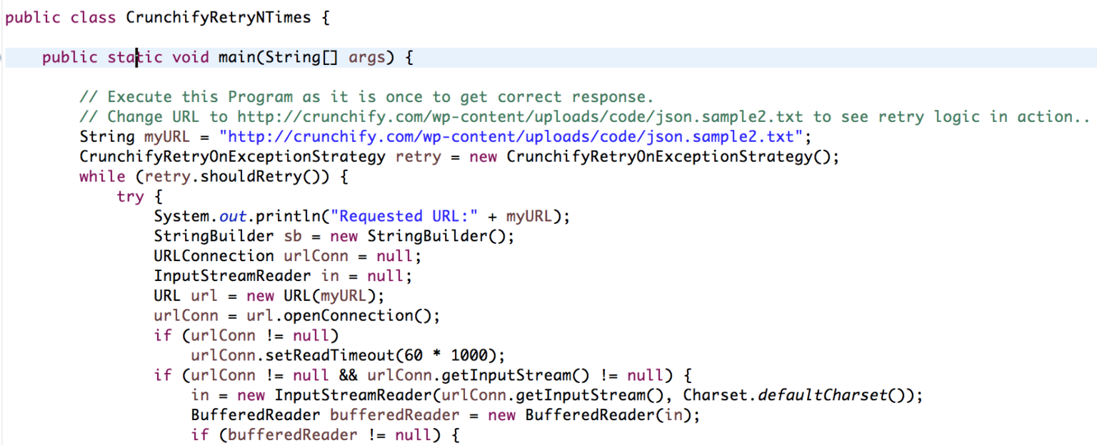 How To Retry Operation N Number Of Times In Java Crunchify