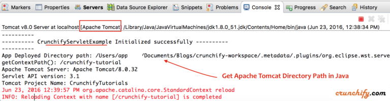 How to Get Apache Tomcat Directory Path in Java • Crunchify