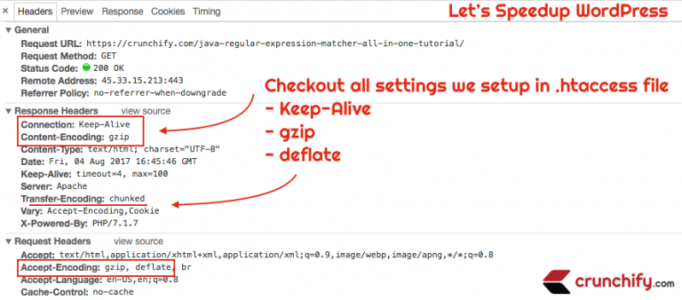 How to Speed up WordPress Leveraging Browser Caching via .htaccess • Crunchify