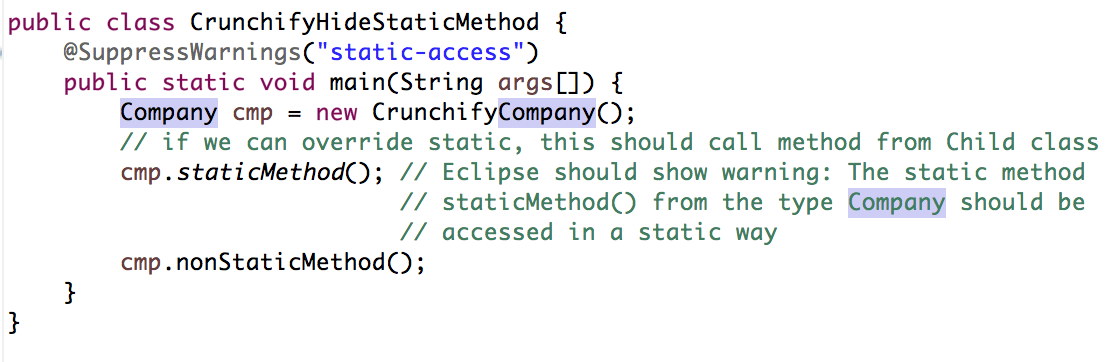 Java Method Hiding And Overriding Override Static Method In Java 