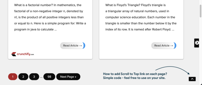 How to Add Sticky and Smooth Scrolling Back To Top Button To Your ...