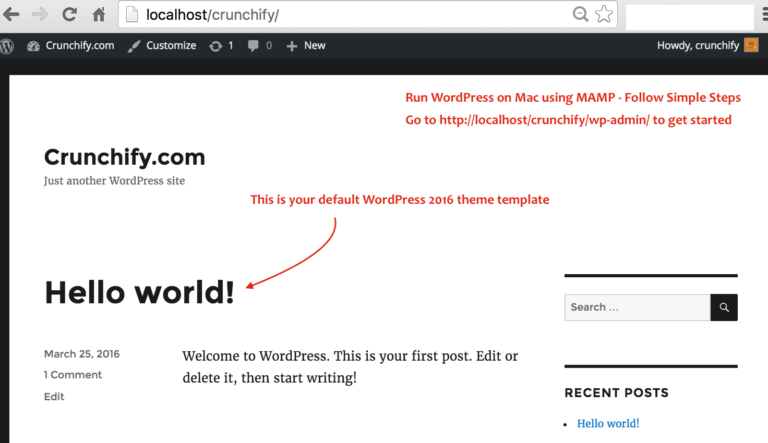 Setup MAMP on Mac OS X - How to Install WordPress Locally on Mac OS X using MAMP? • Crunchify