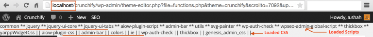 How to Print all Loaded JavaScripts and CSS Stylesheets $handle for Your WordPress blog? • Crunchify