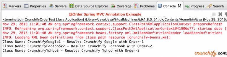 Spring Framework 4.3.4 @Order Annotation Tutorial - Sort Order for an ...