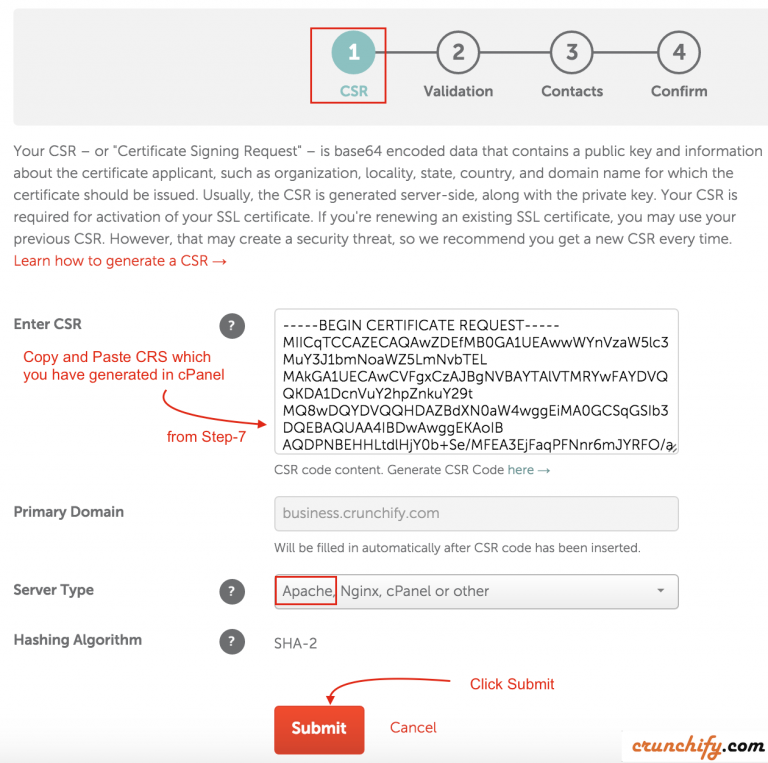 How to Install SSL Certificate on cPanel for your WordPress Blog - Generate CSR and CRT • Crunchify