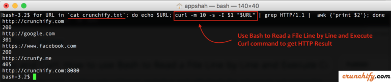 Linux And Curl How To Use Bash To Read A File Line By Line And Execute