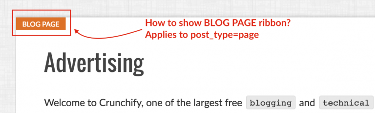 How to add "BLOG POST" and "BLOG PAGE" Ribbon to your Genesis WordPress ...