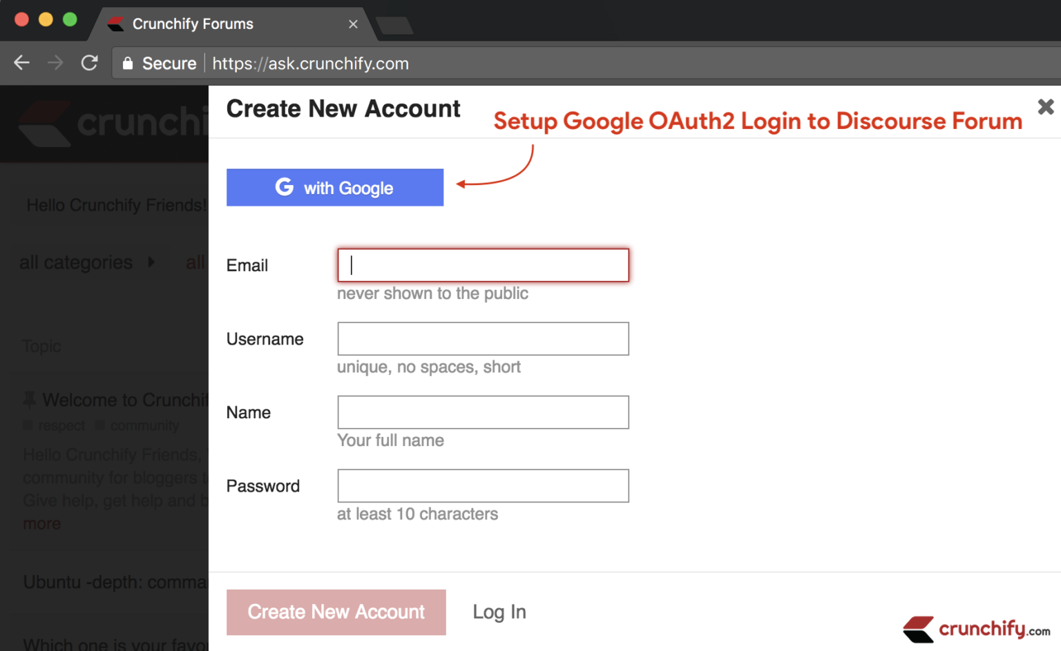 How to Setup Google OAuth2 Login to Discourse Forum? Google Cloud ...