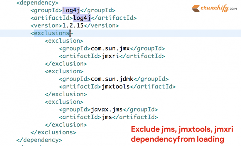 How To Fix Maven Artifacts Could Not Be Resolved Error Exclude Jms Jmxri And Jmxtools Jar