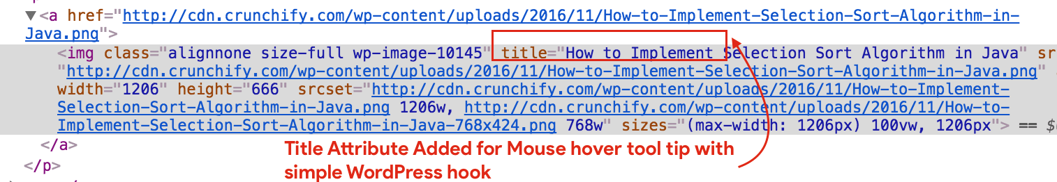 How To Add HTML Title Attribute To All WordPress Images Automatically 