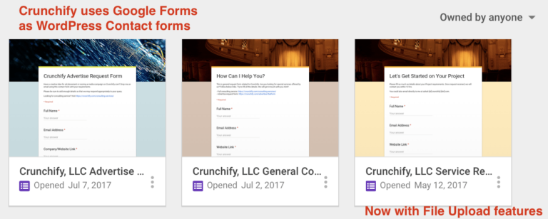 Google Form finally became THE only Contact Form for me and for ...