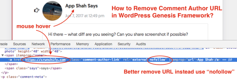 How To Remove Comment Author Url For All Existing Comments In Wordpress Genesis Framework