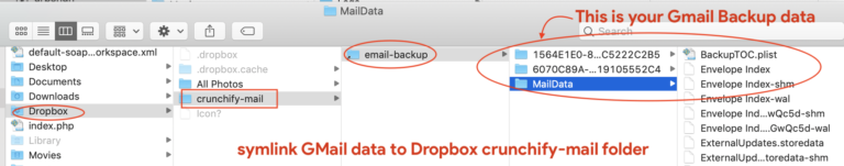 How to Backup Mac OSX Mail App, GMail & GSuite Application Data to Dropbox? • Crunchify