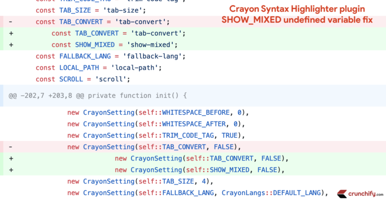 Fix For Crayon Syntax Highlighter Wordpress Plugin And Php 73 Fatal Error • Crunchify 8693