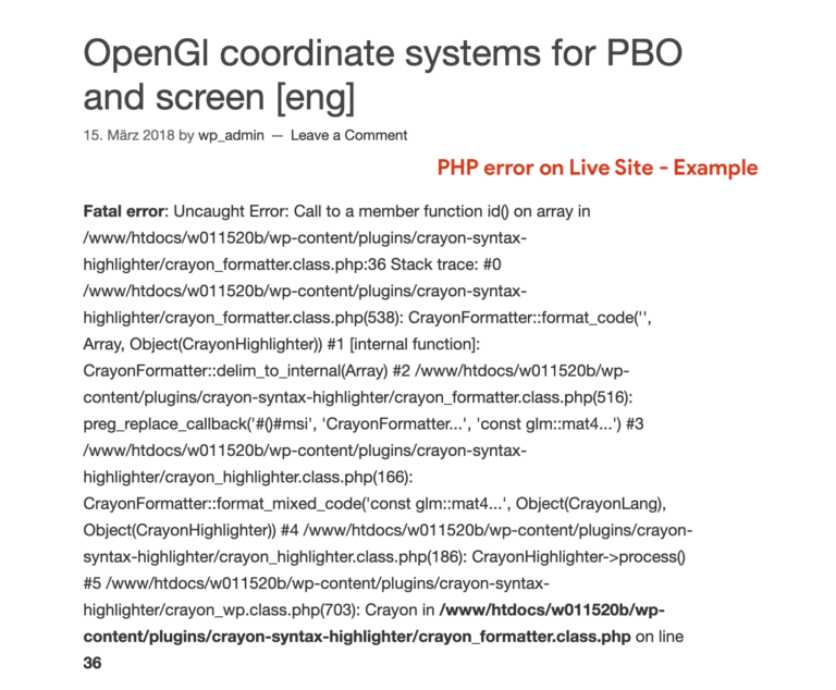 How To Debug Wordpress Php Errors Warnings And Enable Disable Php Error Reporting • Crunchify