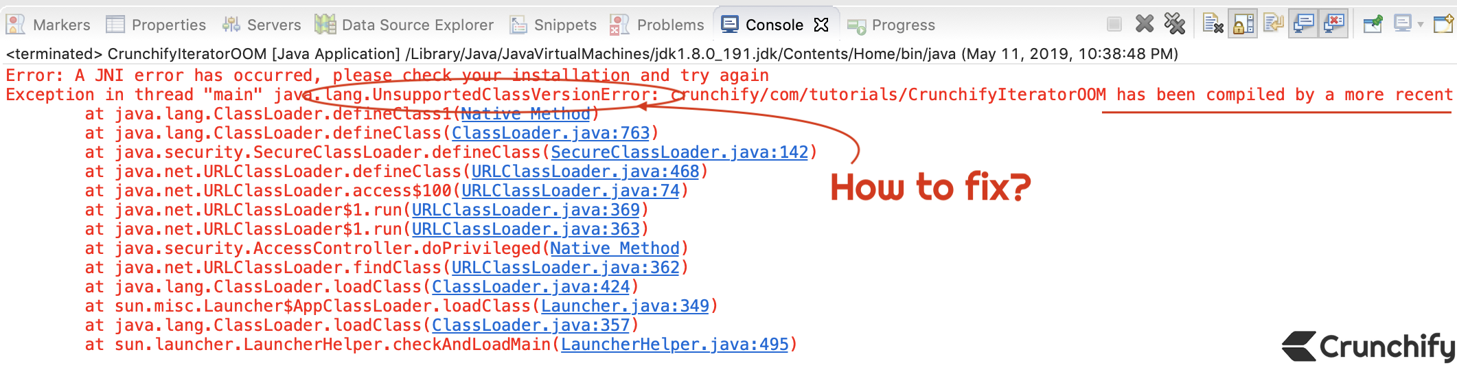 How To Fix UnsupportedClassVersionError Class Has Been Compiled By A 