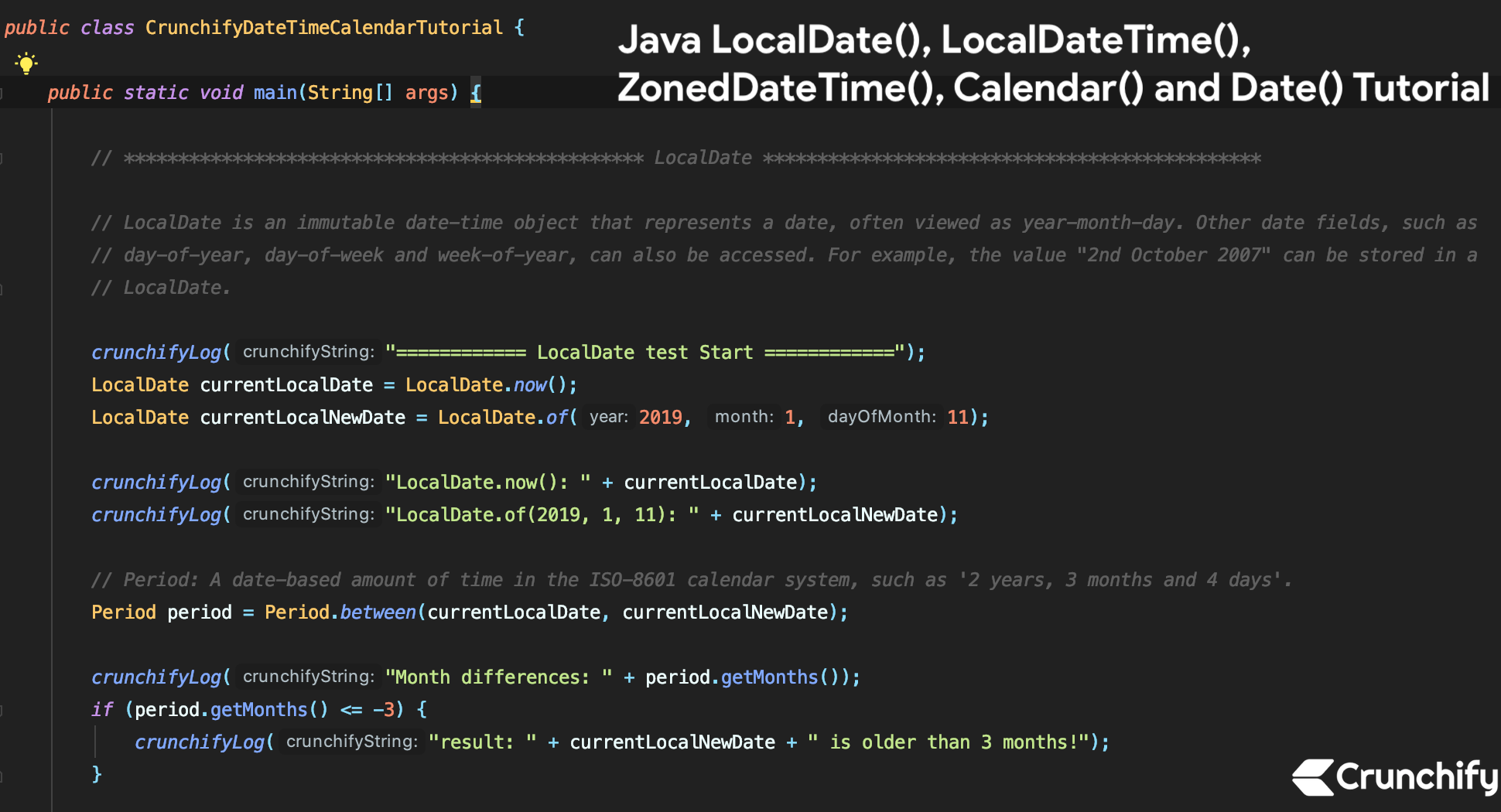 Java LocalDate LocalDateTime ZonedDateTime Calendar And Date 