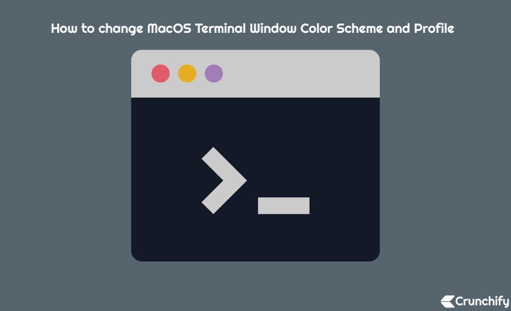 How To Change MacOS Terminal Color Crunchify