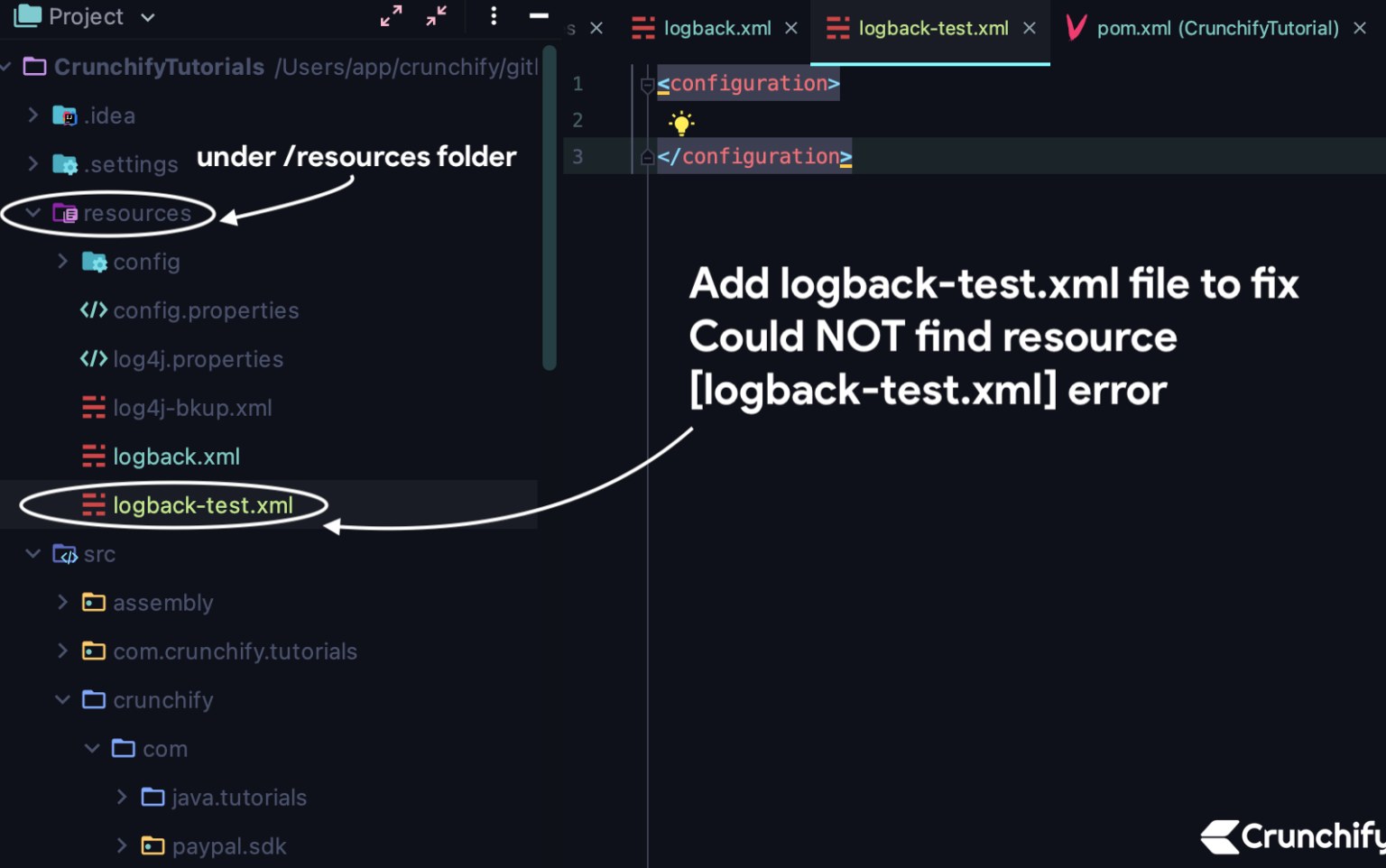 How To Fix Chqoslogbackclassic Loggercontext Default Could Not Find Resource Logback