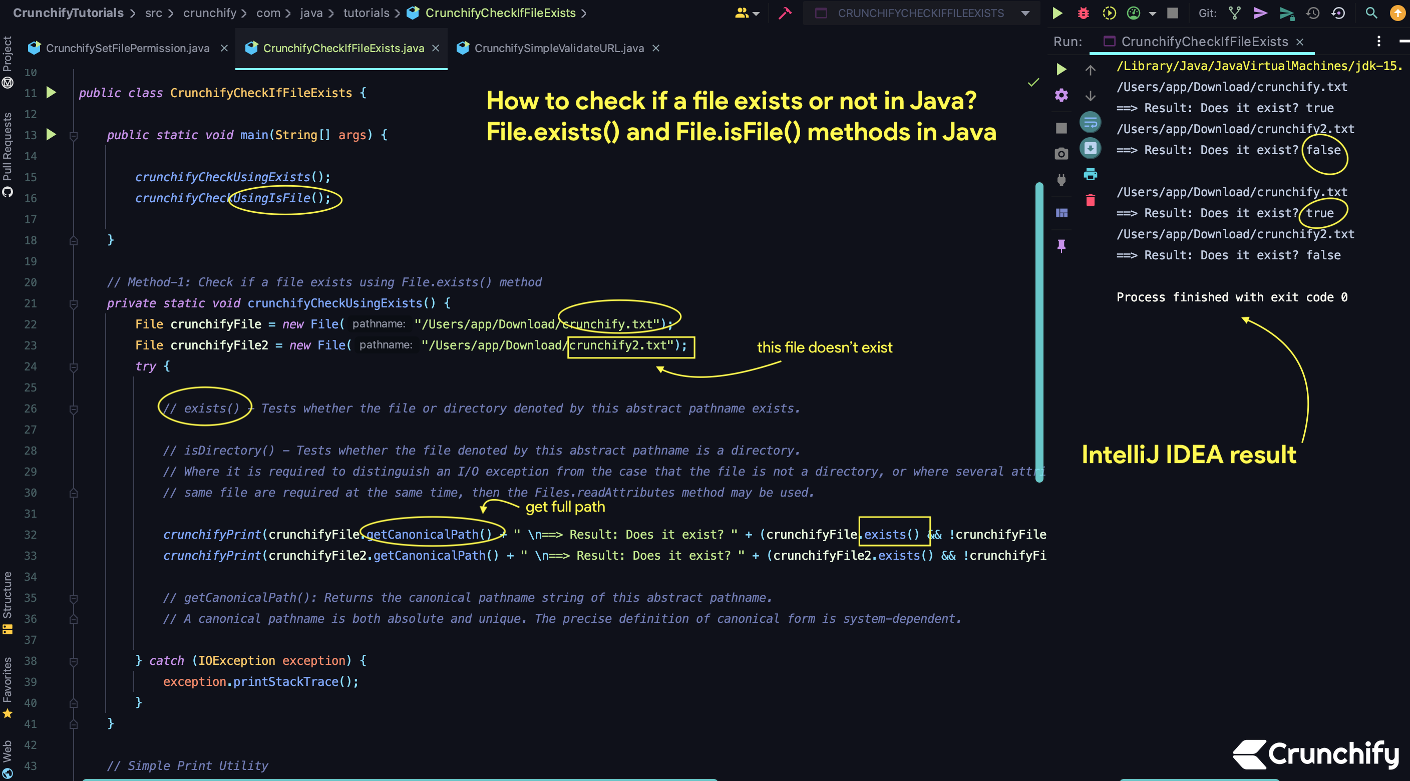 How To Check If A File Exists Or Not In Java File exists And File