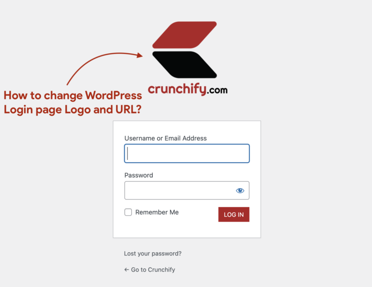 How to easily change WordPress Login page Logo and URL? • Crunchify