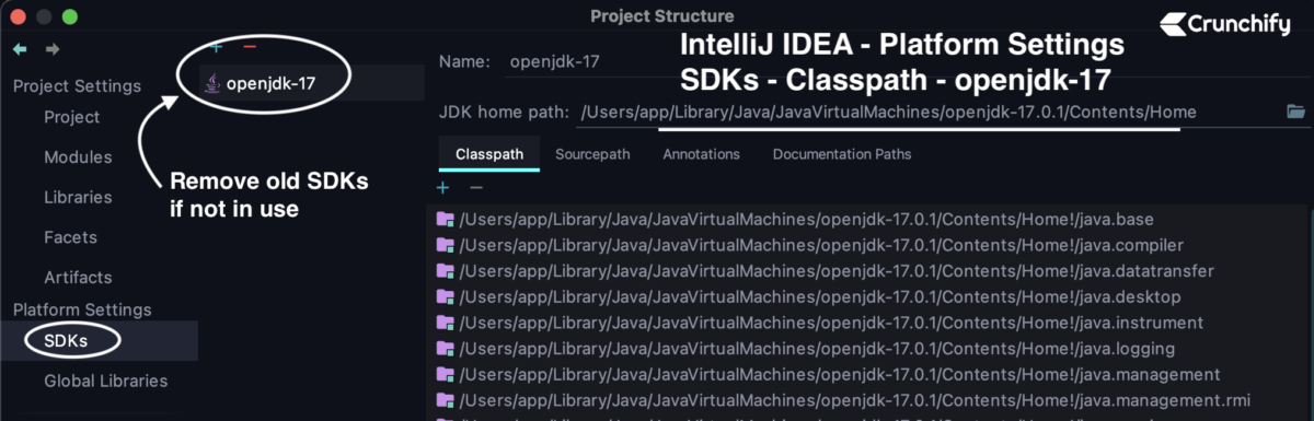 IntelliJ IDEA Project/Module and latest Java setup (Java 17 or newer ...