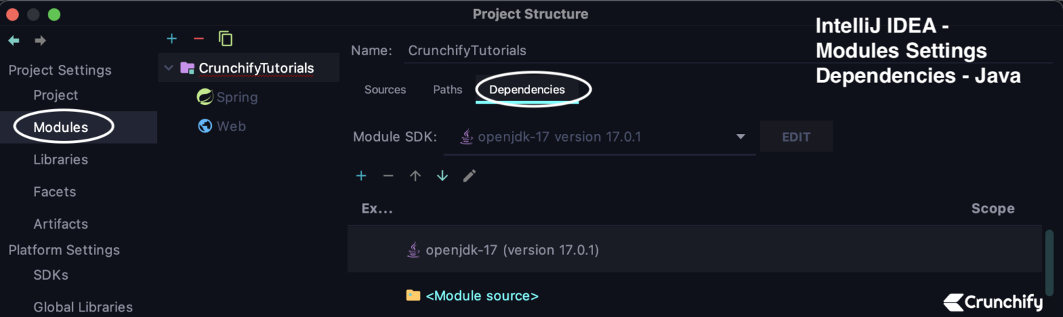 Intellij Idea Projectmodule And Latest Java Setup Java 17 Or Newer