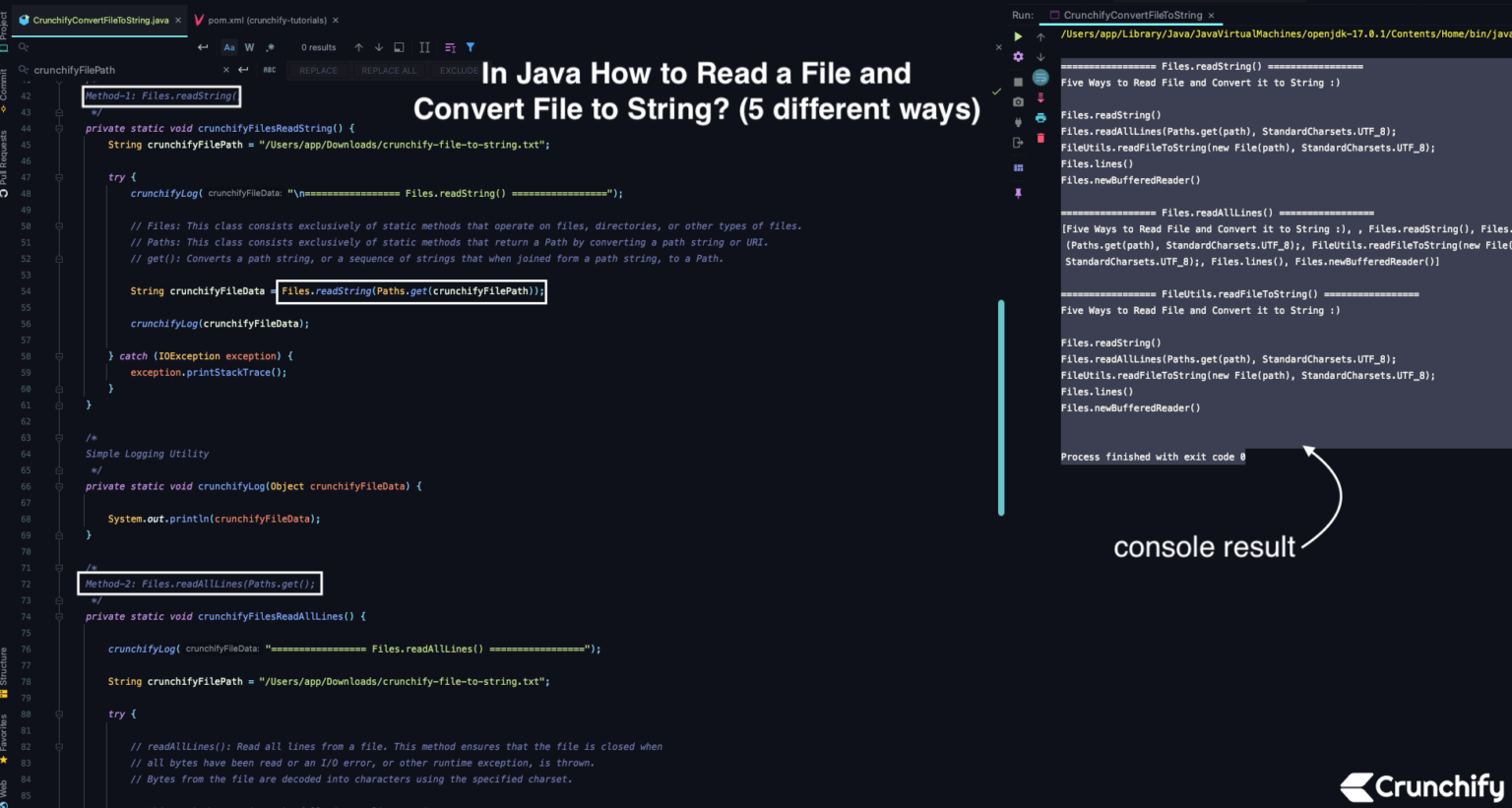 In Java How To Read A File And Convert File To String 5 Different 