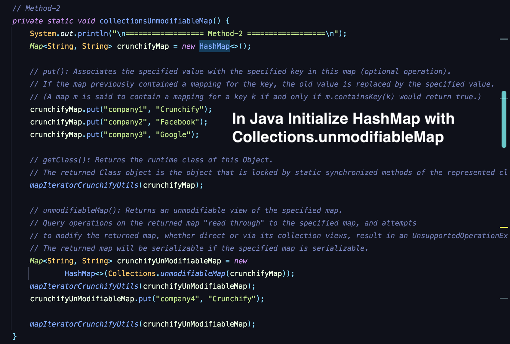 In Java How To Initialize HashMap 7 Different Ways Crunchify