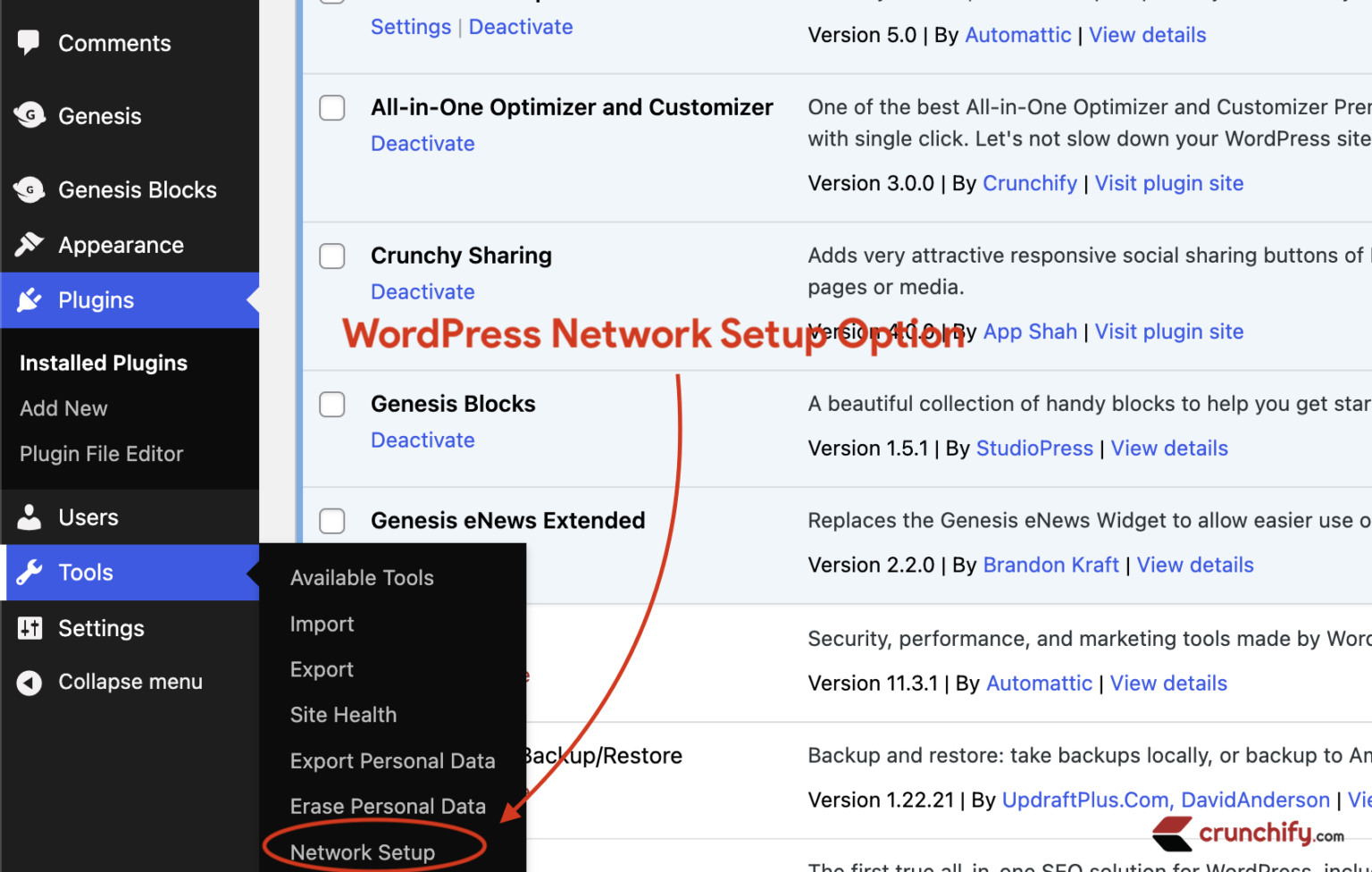 What is WordPress Multi-site? How to enable Multi-site option in WordPress? • Crunchify