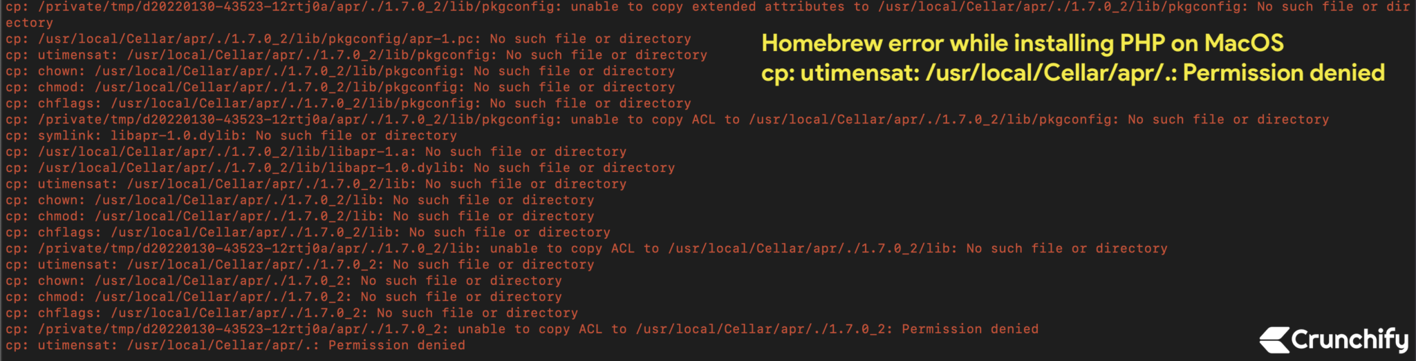 Getting Permission Denied error while executing MacOS Homebrew command ...