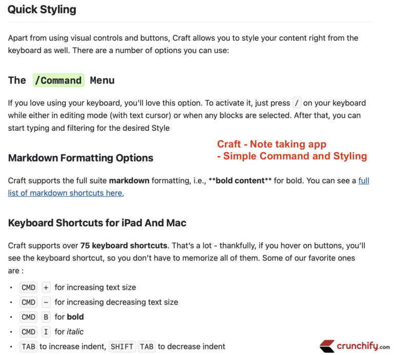 Craft - The Best Modern Note-Taking App in the Market • Crunchify