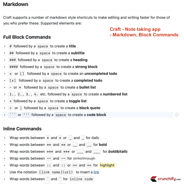 Craft - The Best Modern Note-Taking App in the Market • Crunchify